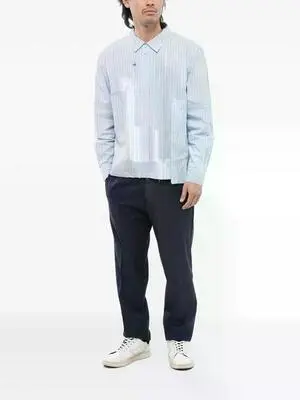 John Richmond Striped Zip-fastening Shirt