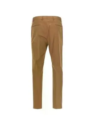 PT TORINO Tailored Trousers With Logo Plaque