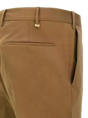 PT TORINO Tailored Trousers With Logo Plaque