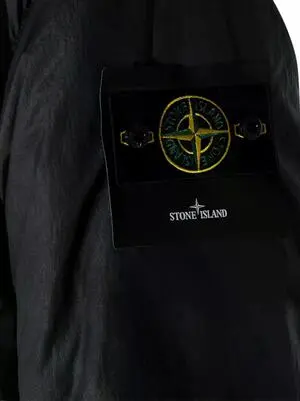 Stone Island Logo Patch Hooded Coat