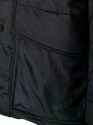 Stone Island Logo Patch Hooded Coat