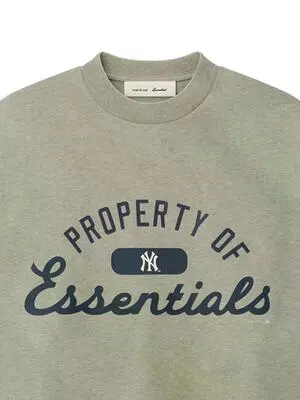 Fear Of God X New York Yankees Merch T-shirt - Grey