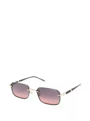 Montblanc Square Frame Sunglasses With Gradient Lenses