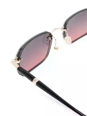 Montblanc Square Frame Sunglasses With Gradient Lenses