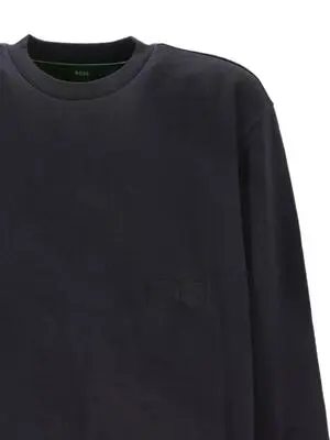 BOSS Logo Patch Crew Neck Sweater