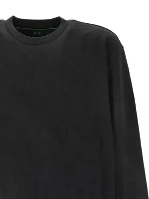 BOSS Logo Patch Crew Neck Sweater