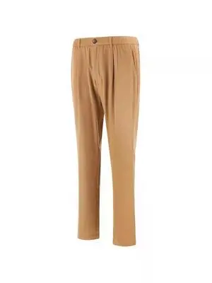 Herno Pleated Flannel Trousers - Neutrals