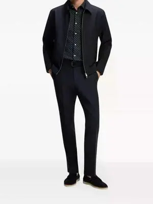 BOSS Geometric-print Long-sleeve Shirt