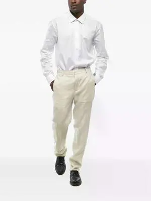 Corneliani Elasticated-waist Linen Trousers
