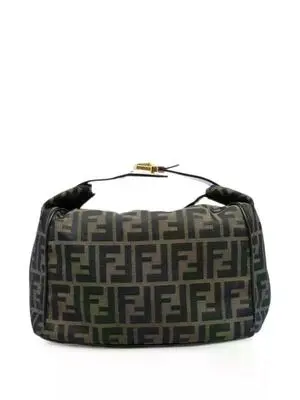 Fendi 2000-2010 Zucca Canvas Vanity Cosmetic Bag Handbag