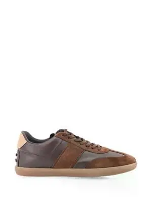 TOD'S Suede-panels Sneakers - Brown
