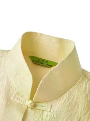 Shanghai Tang Patterned Jacquard Belted Shirt