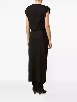 MARANT ETOILE Naerys Draped Maxi Dress - Black