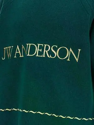 JW Anderson Logo-embroidered Wavy-stitch Knit
