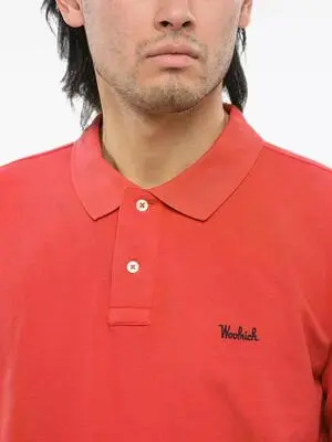 Woolrich Embroidered Long-sleeve Polo Shirt