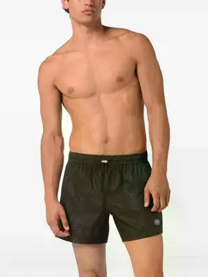 Philipp Plein Gothic Print Swim Shorts
