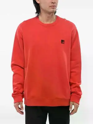 Woolrich Logo-embroidered Brushed-cotton Sweatshirt