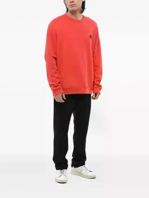 Woolrich Logo-embroidered Brushed-cotton Sweatshirt