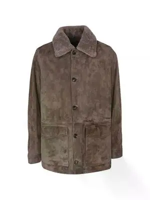 Pal Zileri Button-up Coat - Brown