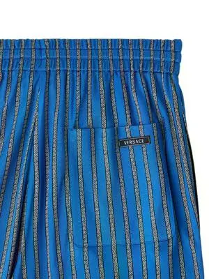 Versace Printed Viscose-jersey Pajama-style Pants