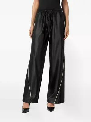 Philipp Plein Laminated Track Pants - Black