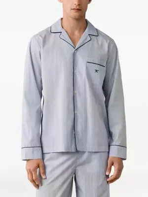 HACKETT LONDON Striped Cotton Pajamas