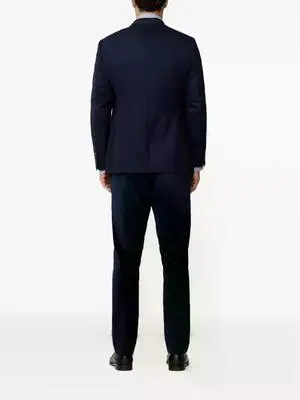 HACKETT LONDON Hopsack-weave Notch-lapel Blazer - Blue