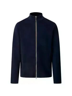 HACKETT LONDON Milano Merino Wool Cardigan - Blue