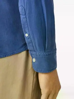 HACKETT LONDON Garment-dyed Textured Cotton Shirt