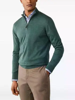 HACKETT LONDON Quarter-zip Merino Sweater