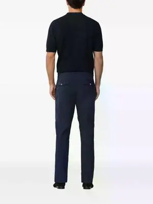 HACKETT LONDON Kensington Houndstooth Belt-loop Trousers