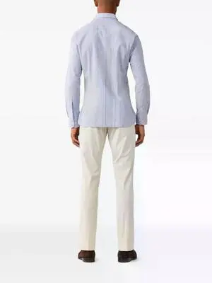 HACKETT LONDON Seersucker Bengal-stripe Shirt