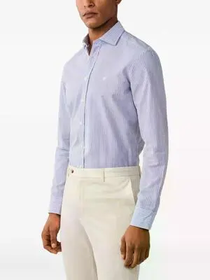 HACKETT LONDON Seersucker Bengal-stripe Shirt