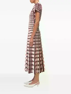 Simkhai Kendra Scalloped Knit T-shirt - Brown