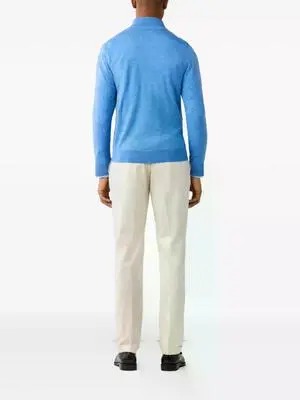 HACKETT LONDON Merino Wool Quarter-zip Sweater