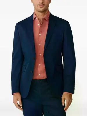 HACKETT LONDON Single-breasted Notch-lapel Blazer - Blue