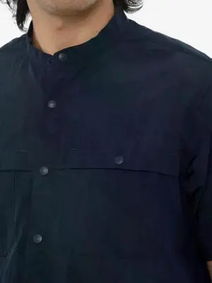 Woolrich Short-sleeve Mandarin-collar Shirt