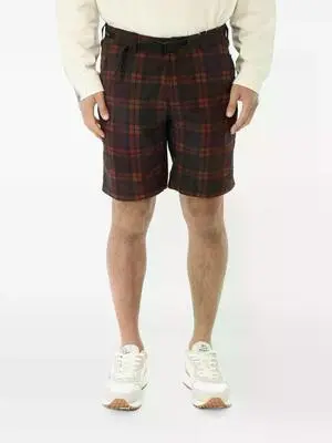 Woolrich Plaid Belted Cargo Shorts