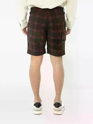 Woolrich Plaid Belted Cargo Shorts