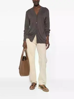 Herno V-neck Button-up Cardigan - Brown