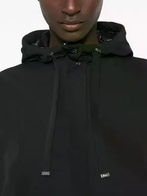 Herno Hooded Three-quarter Sleeve Jacket