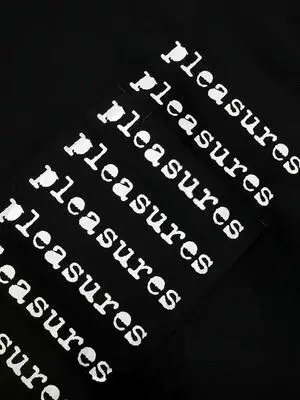 PLEASURES Logo-print T-shirt