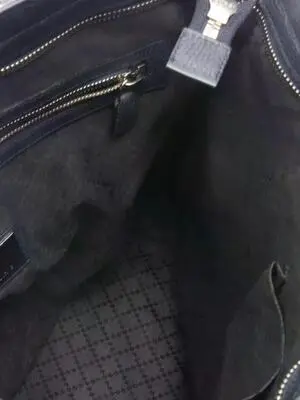 Gucci 2000s Grained Leather Tote Bag - Blue