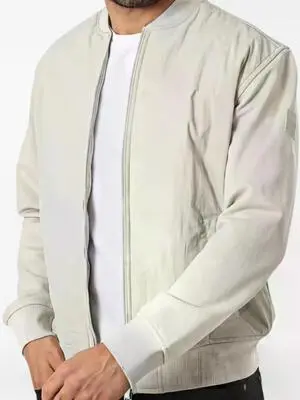 BOSS Zip Bomber Jacket - Neutrals