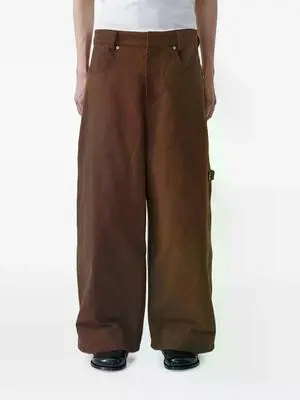 SAGE NATION Cotton Painter Trousers In Mocha