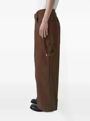 SAGE NATION Cotton Painter Trousers In Mocha
