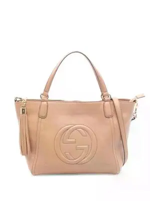 Gucci Soho Interlocking G Tote Bag - Neutrals