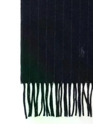 Polo Ralph Lauren Pinstripe-pattern Cashmere Scarf