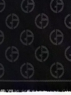 Giorgio Armani Monogram Fringed Scarf