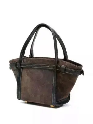 TOD'S Timeless Buckle-detail Tote Bag - Brown